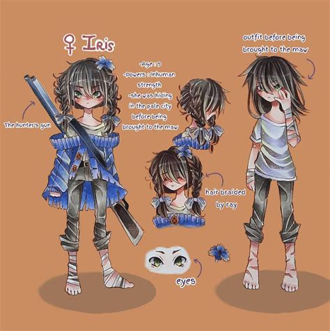 Tsuki on Instagram: “I've finally finished my reference sheet for Iris ...