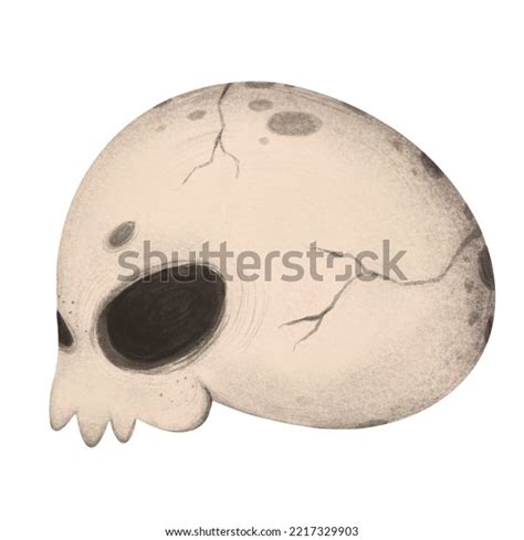 Cute Scull Skull Clip Art Bones Stock Illustration 2217329903