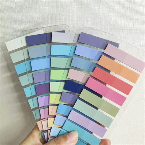 Kindfuny 인덱스 포스트잇 스티커 노트 탭 책 주석용 쓰기 가능한 페이지 마커 투명 달력 마킹 라벨 200 개 학용품