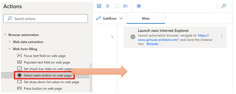 Select Radio Button On Web Page Actionpower Automate Desktop Kaizenpersonal Computer Work