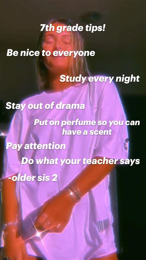 7th Grade Tips 7th Grade Tips School Routine For Teens Tips For