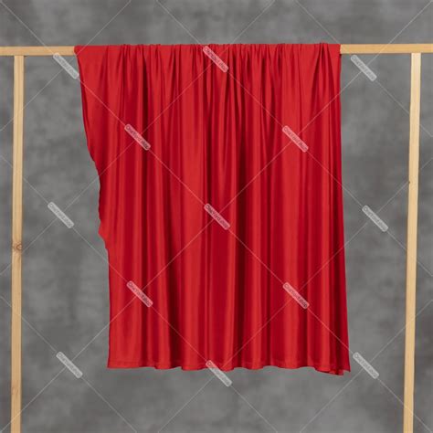 Red Polyester Cotton Glossy Soft Spandex Knit Fabric Oneyard