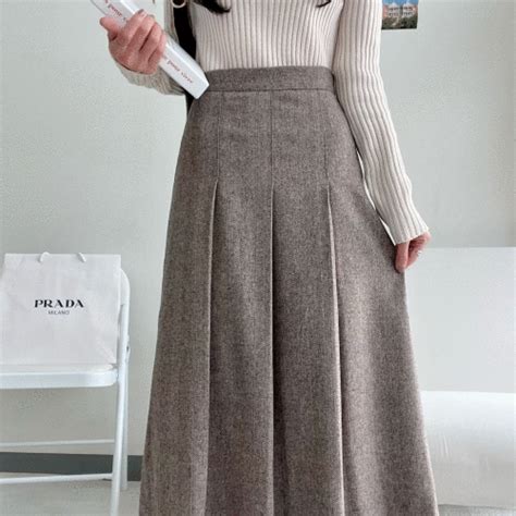 🧶 울함유 베릿 헤링본 울스커트 롱스커트플리츠스커트코듀로이스커트니트스커트체크스커트플레어스커트핀턱스커트모직스커트트위드스커트겨울치마청치마하객룩출근룩베이직
