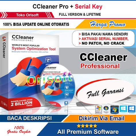 Jual [bebas Update] Ccleaner Pro 6 31 Terbaru Serial Number Lifetime