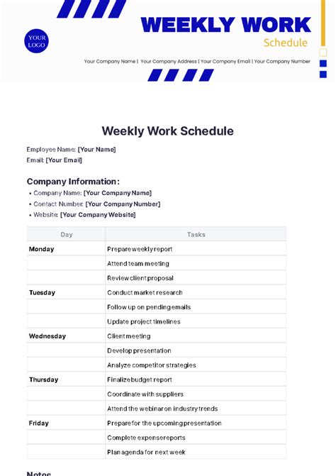 Free Printable Duty Schedule Template To Edit Online