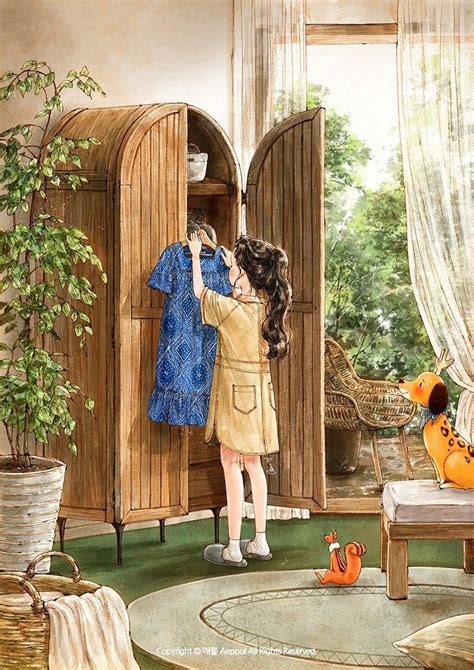 نقاشی دخترونه Cute Drawings Girls Cartoon Art Cute Art