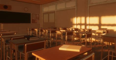 Japanese School Classroom Pack 3d Environments Unity Asset Store