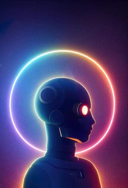 Premium Photo Woman With Cybernetic Implants Logo Design 3d Illustrated