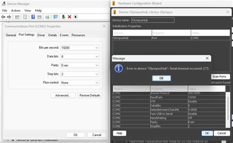 olympus serial communication errors software microforum