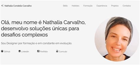 GitHub NathaliaCondelloCarvalho Challenge One Portfolio Website Portfolio Profissional