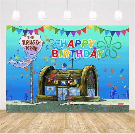 Spongebob Birthday Decoration Party Spongebob Backdrop 44 Off