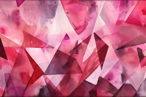 A Dramatic Magenta Wall With Edgy And Angular Shapes Creating A Dynamic