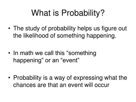 PPT What Is Probability PowerPoint Presentation Free Download ID 2037680