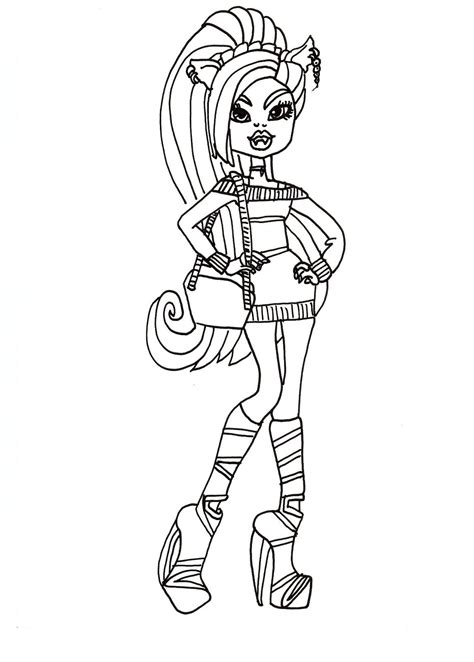 Monster High Clawdeen Wolf Coloring Pages Sonia Sotomayor Quotessayings