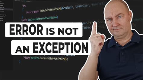 understanding the distinction between errors and exceptions in