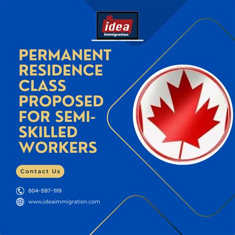 Permanent Residence Class Proposed For Semi Skilled Workers Idea