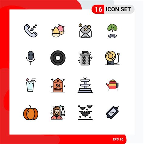 Set Of Modern UI Icons Symbols Signs For Person Man Business Indian Hindu Editable Creative