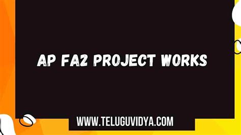 Ap Fa2 Project Works For Telugu Hindi English Maths Physical Science Ps Biology Social