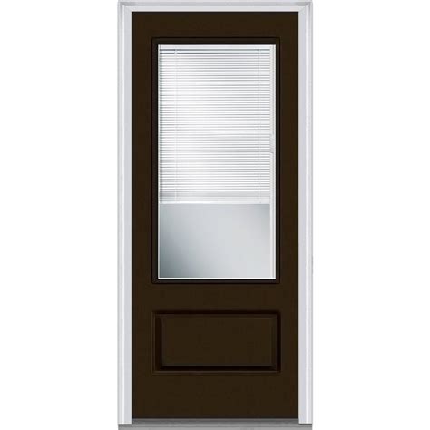 Mmi Door 36 In X 80 In Internal Blinds Right Hand Inswing 34 Lite