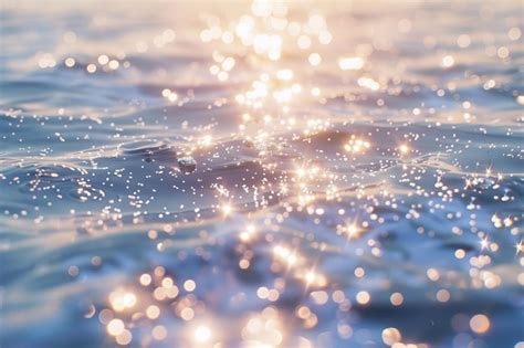 A Close Up Of The Waters Surface With A Small Ice Flakes On It