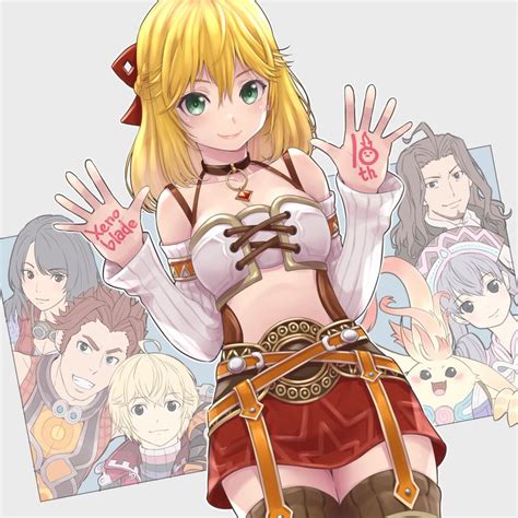 Melia Antiqua Shulk Fiora Riki Dunban And 2 More Xenoblade