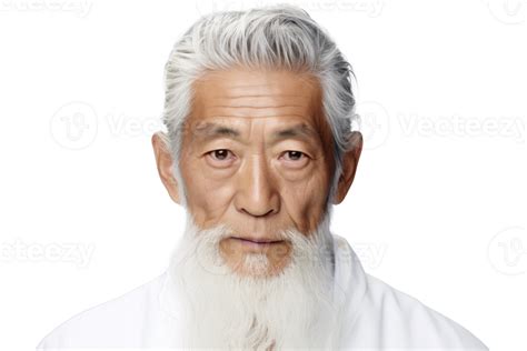 Ai Generated Elderly Asian Man Fashion Model Portrait 36452266 Png
