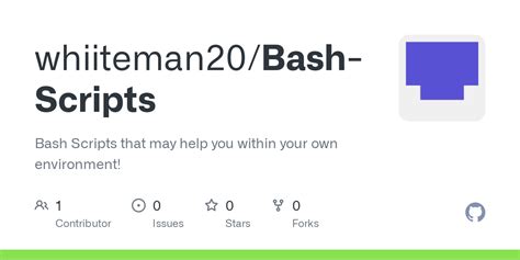Github Whiiteman20bash Scripts Bash Scripts That May Help You
