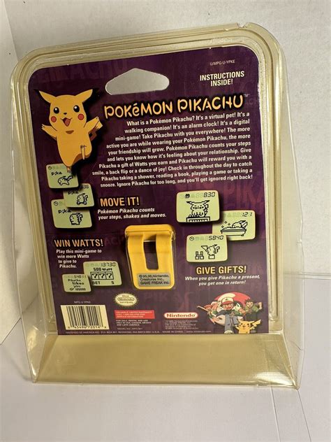 Mavin Nintendo Pocket Pikachu Pedometer Tamagotchi Game Pokemon 1995