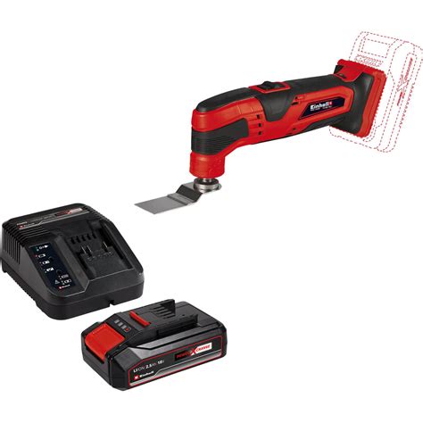 Einhell TC MG 18 Li 18v Oscillating Multi Tool 1 X 2 5ah Li Ion Charger