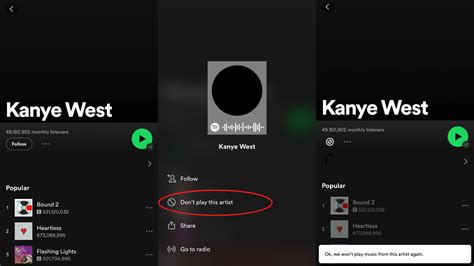 Heres How To Block And Remove Kanye West From Your Spotify