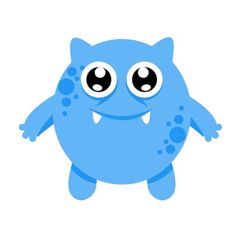 Premium Vector Cute Monster Character Illustration Design Template