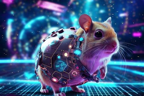 Premium Ai Image A Digital Mouse From Artificial Intelligence Represents Future Technology
