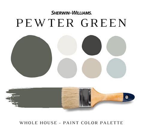 Sherwin Williams Pewter Green Color Palette Nish