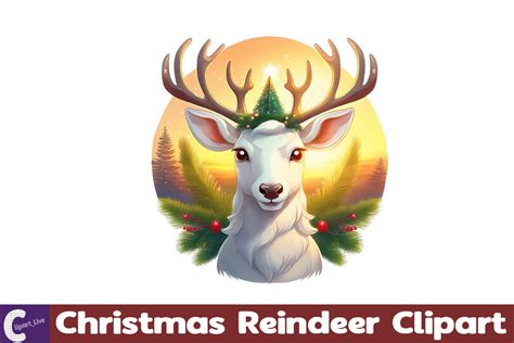 Christmas Reindeer Clipart Vol 464 Graphic By Clipart Live · Creative