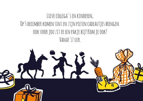 Sinterklaas Uitnodiging Pakjesavond Kaartje2go