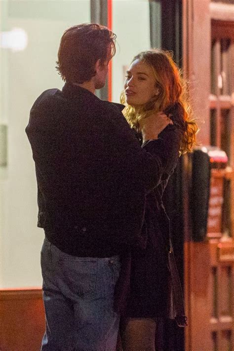 Matt Smith Cant Keep His Hands Off Girlfriend Lily James As Theyre