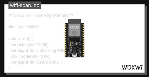 Wifi Scan Ino Wokwi ESP32 STM32 Arduino Simulator