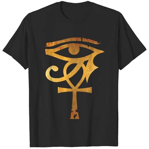 Egyptian Eye Of Horus Ankh Egypt Archaeologist Gold Egyptian T