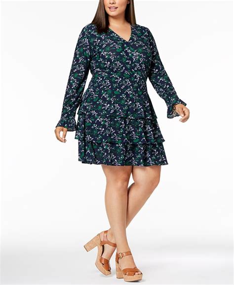 Michael Kors Plus Size Tiered Dress Macys