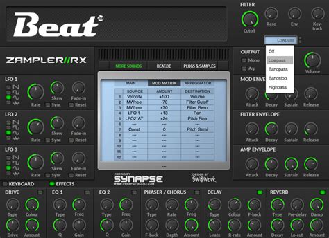 looking for gui coder juce framework for beat zampler r dsp