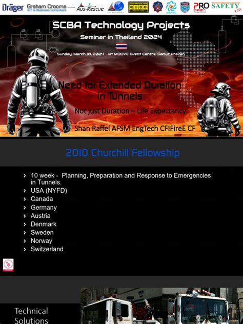 Extended Duration Scba In Tunnels Pdf Firefighter Occupational Safety And Health