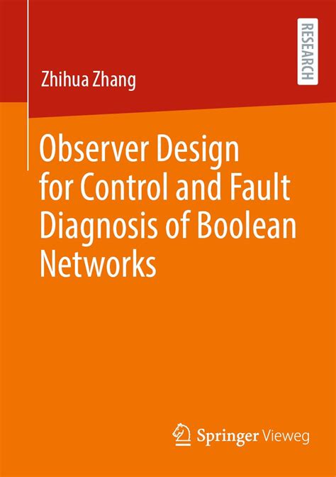 Observer Design For Control And Fault Diagnosis Of Boolean Networks Ebook By Zhihua Zhang Epub