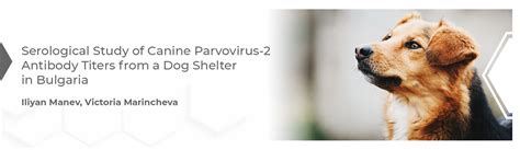 Serological Study Of Canine Parvovirus 2 Antibody Titers Biogal Labs