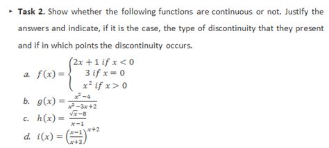 Solved Task 2 Show Whether The Following Functions Are Chegg