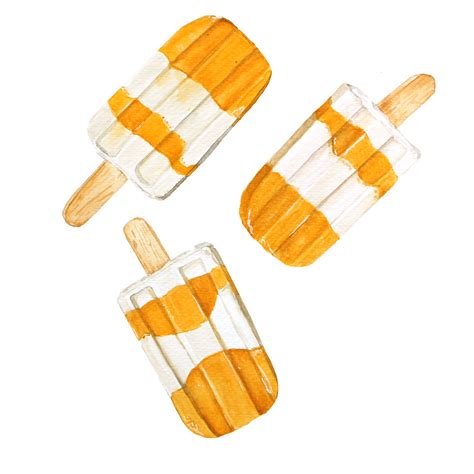 Mango Ice Cream Mango Dessert Menu Watercolor 21121854 Png