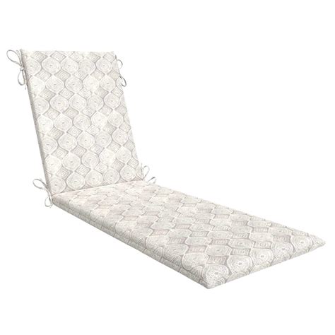 Grey Patna Geo Print Chaise Basic Outdoor Cushion At Home