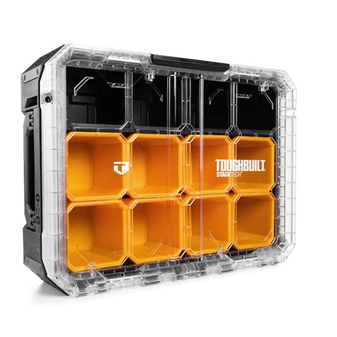 Toughbuilt Stacktech 11 Compartment Large Plastic Small Parts Organizer Tb B1 O 30 At