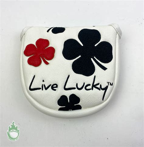 New Live Lucky Putter Cover Cmc Design Black Clover Mallet Putter