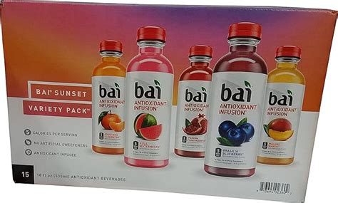 Amazon Bai Piece Variety Pack Sunset Grocery Gourmet Food