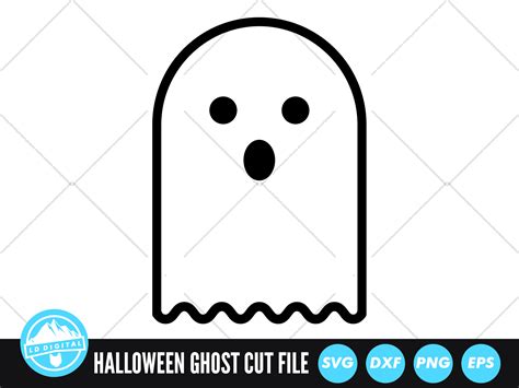 Ghost Svg Halloween Svg Ghost Silhouette By Ld Digital Thehungryjpeg